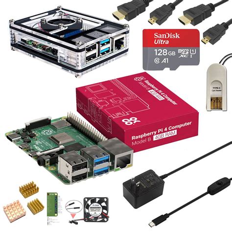 Mua MarsKit Raspberry Pi Model B Starter Kit GB RAM High Gloss Transparent Case With Low