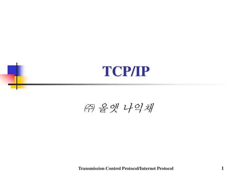 Transmission Control Protocol/Internet Protocol - ppt download