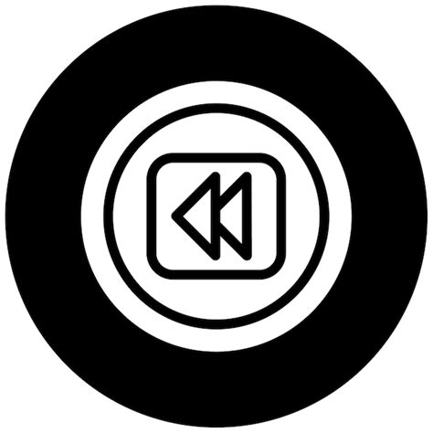 Premium Vector Backward Button Vector Illustration