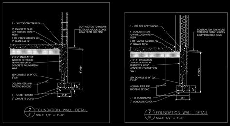 Cmu Wall Details Exterior Finish Cad Files Dwg Files