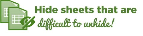 Hide Sheet In Excel That User Cant Unhide Goodly