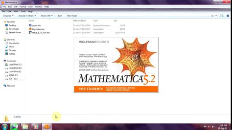 Installing Mathematica 52 With License Youtube