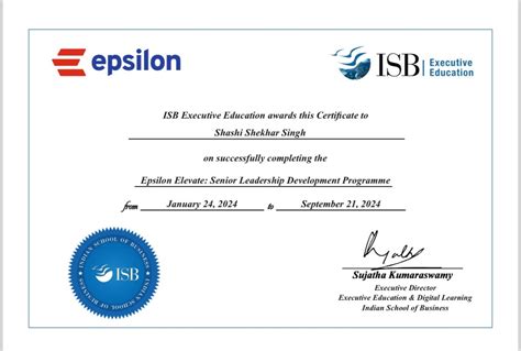 Shashi Shekhar Singh On Linkedin Completed Senior Leadership