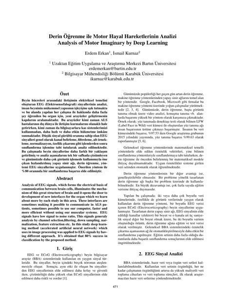 PDF EEG Analysis By Deep Learning