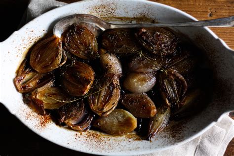 Balsamic Roasted Shallots Winter Vegetable Recipes