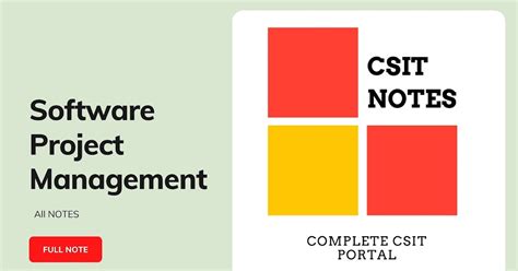 bsc csit 7th sem software project management csit notes of spm new