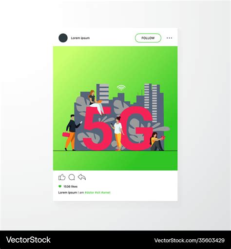 5g Networks And Telecom Concept Royalty Free Vector Image