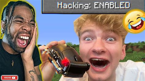 Tommyinnit Built A Hacked Minecraft Mouse Ft Tubbo Funny Reaction Youtube