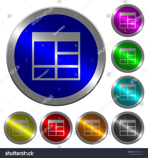 Spreadsheet Vertically Merge Table Cells Icons Stock Vector Royalty