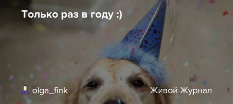 Только раз в году Olgafink — Livejournal