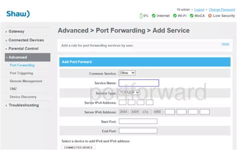 Arris TG3482G Router Open Port Instructions