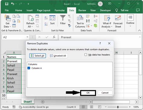 How To Eliminate Repeated Values Remove Duplicates In Excel