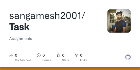 Github Sangamesh2001task Assignments