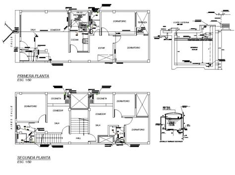 Housing Building Structure Plan 2d View CAD Constructive Block Layout File In Autocad Format