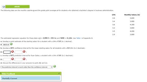 Solved The Estimated Regression Equation For These Data Is Chegg