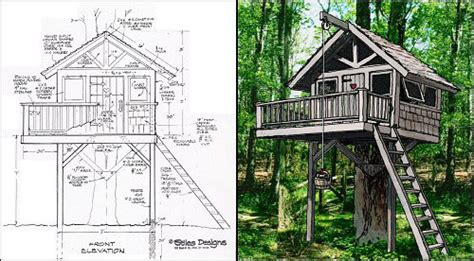 Cool Tree House Plans Learn How To Build A Tree House