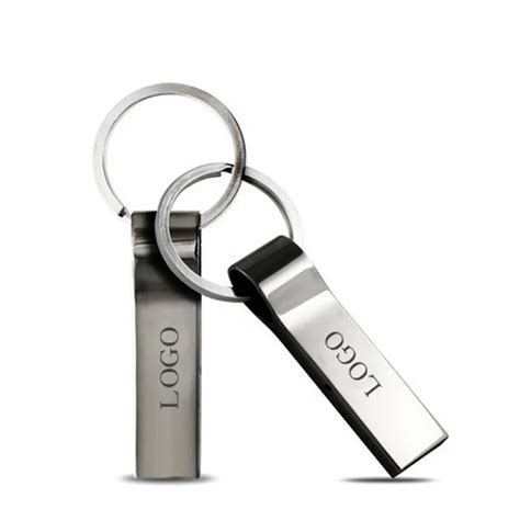Stainless Steel Mini Usb Flash Pen Drive 64gb Usb 3 0 Waterproof Metal Key Chain Keyring 128gb