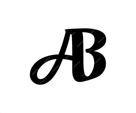Premium Vector Alphabet Logo Design Alphabet Ab Initial Letter