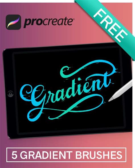 A Tablet Screen With The Words Gradient On It And A Pen Next To It