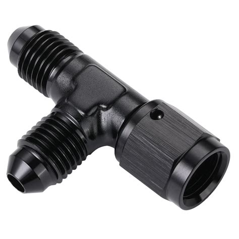 Podavelle 4an Male Flare Tee T Fitting Adapter With An4 Female Swivel On Run
