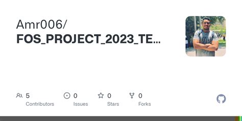 Github Amr006fosproject2023template