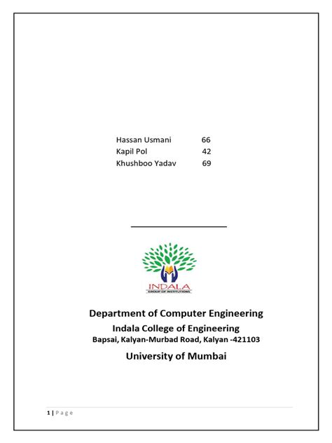 Mini Project Report Final 2 Pdf