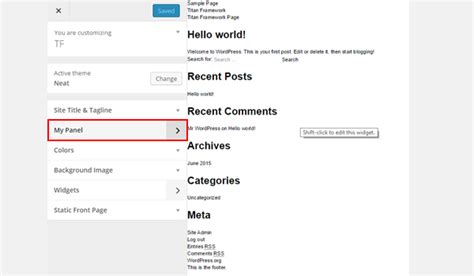 A Beginners Guide To Titan Framework Creating A Theme Customizer