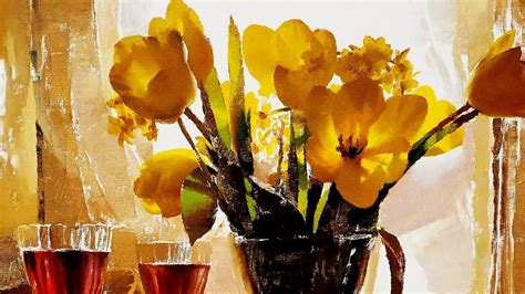 Цветочные натюрморты художника Сергея Потапова Youtube