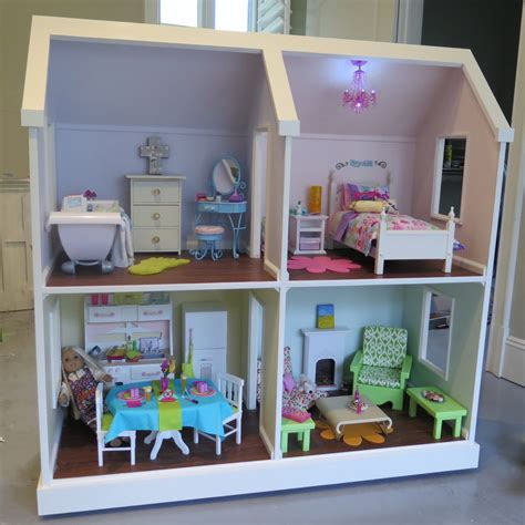 Doll House Plans For American Girl Or 18 Inch Dolls 4 Room Etsy
