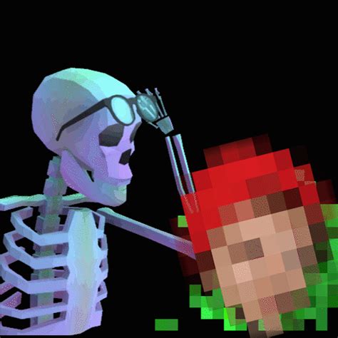 Skeleton Scientists Hard At Work On Improving Their Eyesight For The Skeleton War  On Imgur