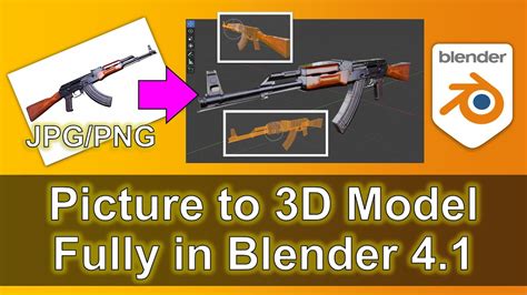Picture To 3d Model In Blender Full Tutorial Freedom Arts 3d Tutorials