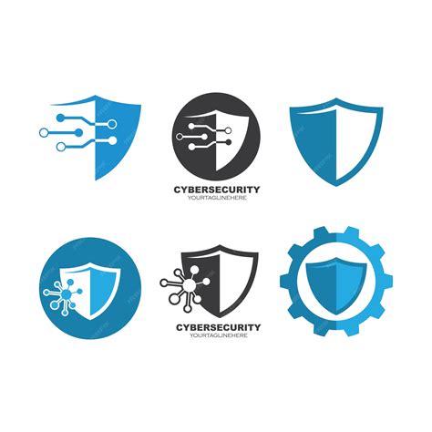 Premium Vector Cyber Security Shield Vector Icon Illustration Design Template