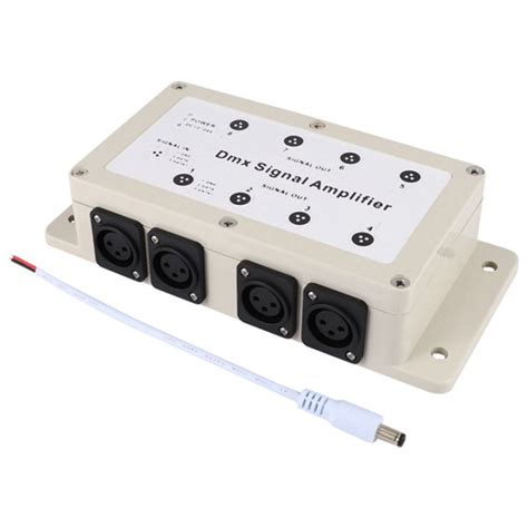 Dc V Channel Output Dmx Dmx LED Controller Signal Amplifier Splitter Distributor For