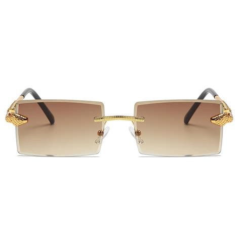 Python Rec Gold And Brown Sunglasses Million Dolla Motive
