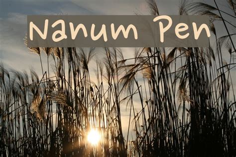 Nanum Pen Font
