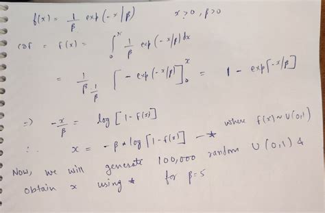 Solved Rthe Inverse Transform Method Is Implemented As Follows Also