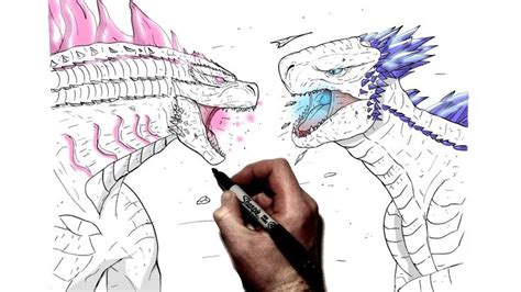 How To Draw Godzilla Vs Shimo Step By Step Godzilla X Kong New Empire Godzilla Vs