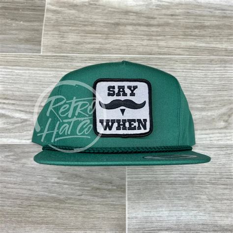 Say When Tombstone Doc Holiday Patch On Classic Rope Hat