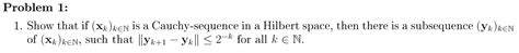 A Subsequence Of A Cauchy Sequence Raskmath