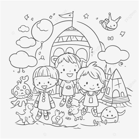 어린이를 위한 캠핑 색칠 공부 페이지