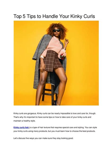 Ppt Top 5 Tips To Handle Your Kinky Curls Powerpoint Presentation Free Download Id11764051