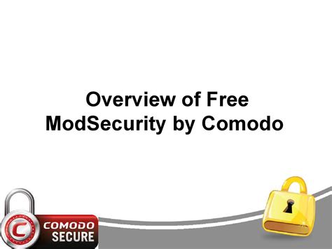 Comodo Modsecurity Comodo By Pc Safe Issuu