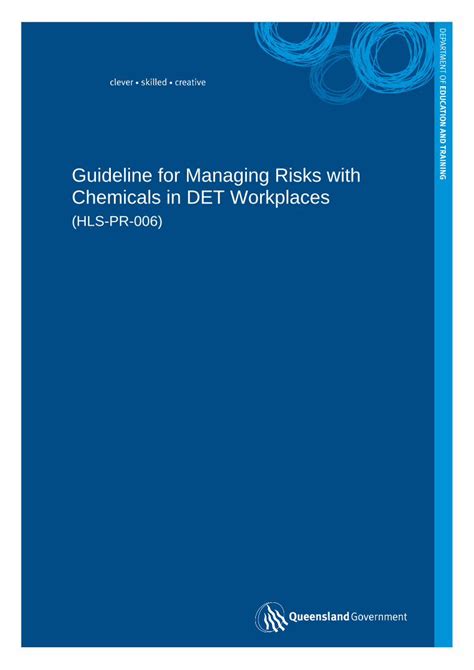 Pdf Guideline For Managing Risks With Chemicals In Education Qld