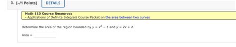 Solved Math 110 Course Resources Applications Of Definite