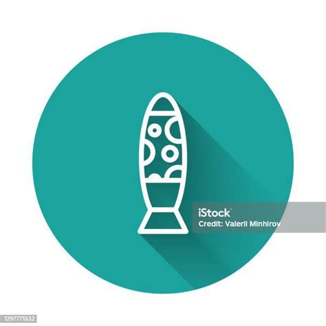 긴 그림자 배경으로 격리 된 흰색 라인 플로어 램프 아이콘 녹색 원 버튼입니다 벡터 0명에 대한 스톡 벡터 아트 및 기타 이미지 0명 가구 가정의 방 Istock