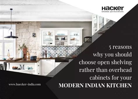 You Should Choose Open Shelving For Your Modern Indian Kitchen