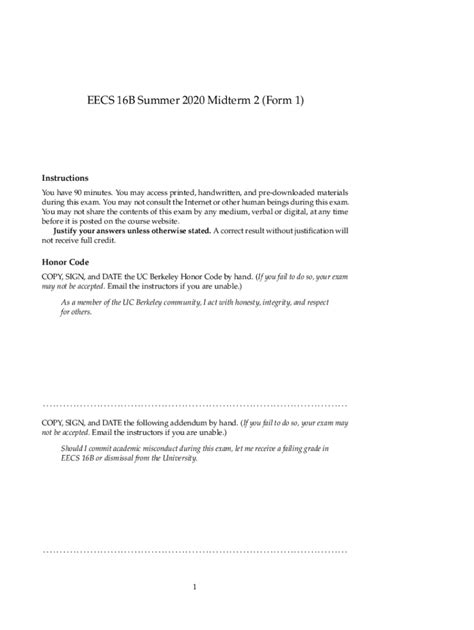 Fillable Online Inst Eecs Berkeley EECS16B Designing Information Devices And Systems IICourse