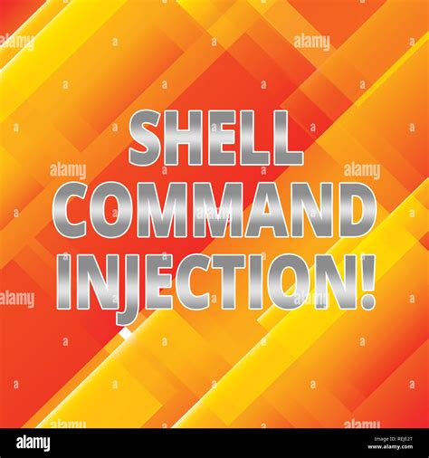 Word Writing Text Shell Comanalysisd Injection Business Concept For Used By Hackers To Execute