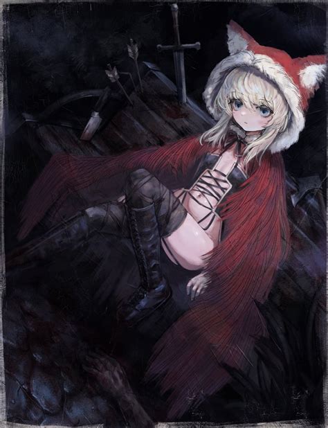 Red Hood Black Souls Drawn By Ropeperson Danbooru