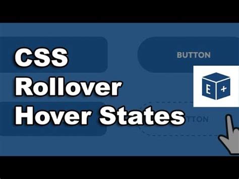Custom HTML CSS Button Rollover And Hover Effects Adobe XD YouTube